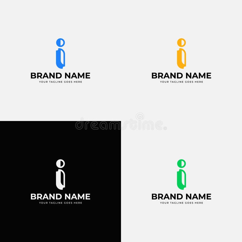 Modern Abstract Letter I Logo Icon Design Concept. Minimalist I ...