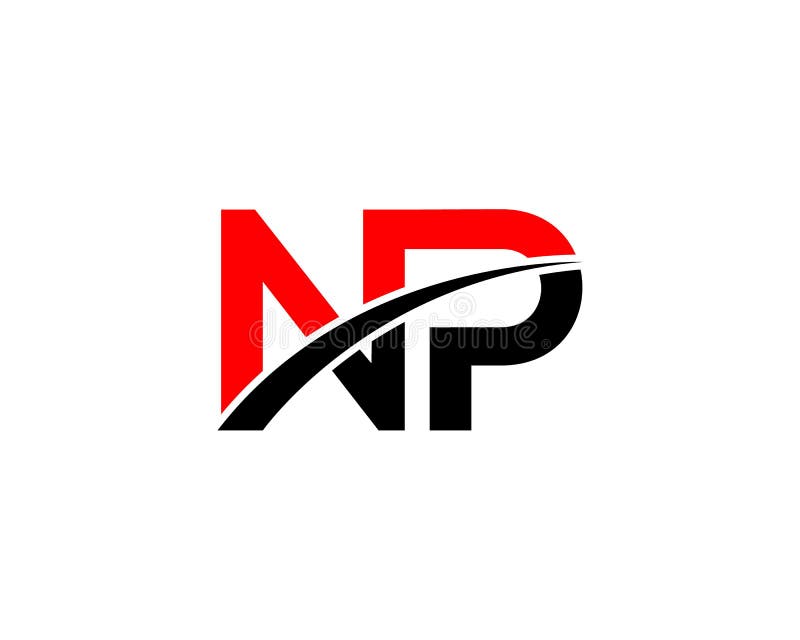 Modern Abstract Letter NP Logo Monogram Design Stock Vector ...