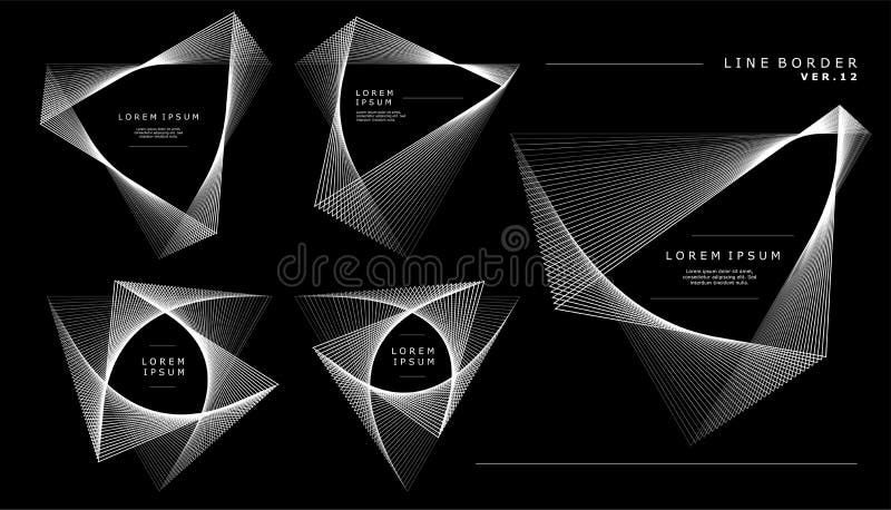 Modern Abstract Lines Border Design Template. Technology Lines Border ...