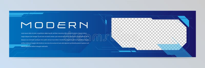 Modern Abstract Linkedin Banner Template Stock Vector - Illustration of ...