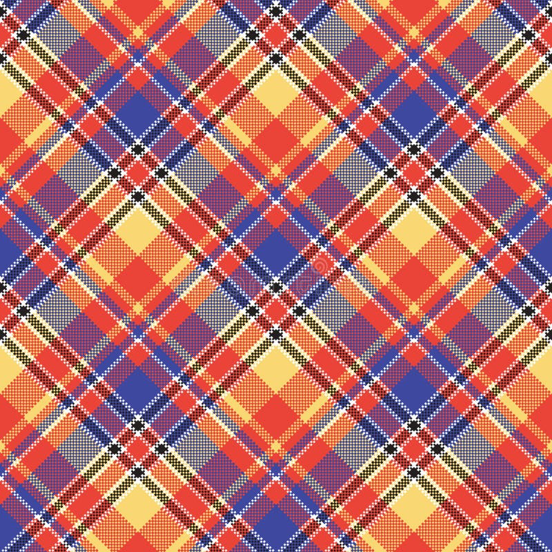 Modern Abstract Madras Plaid Seamless Pattern Stock Vector ...