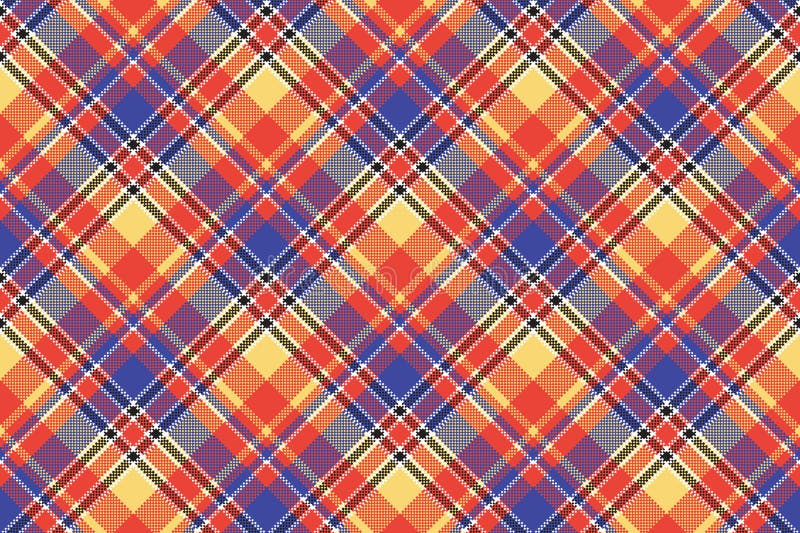 Modern Abstract Madras Plaid Seamless Pattern Stock Vector ...