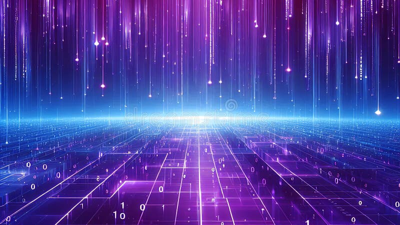 Modern Abstract Matrix Pattern Background with Horizontal Line in the ...