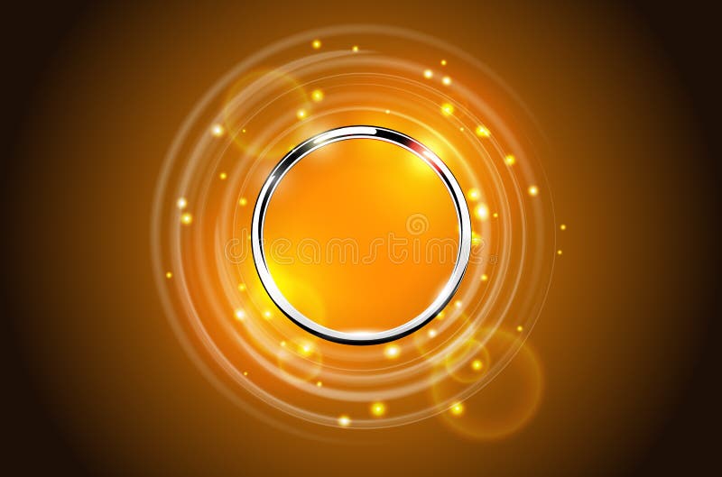 Modern Abstract Metal Ring Sparkling Background Stock Illustration ...