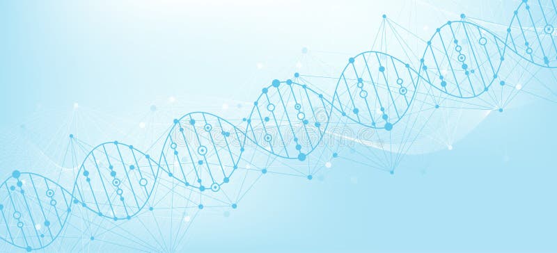 Modern Abstract Molecules Structure for Science or Medical Background ...