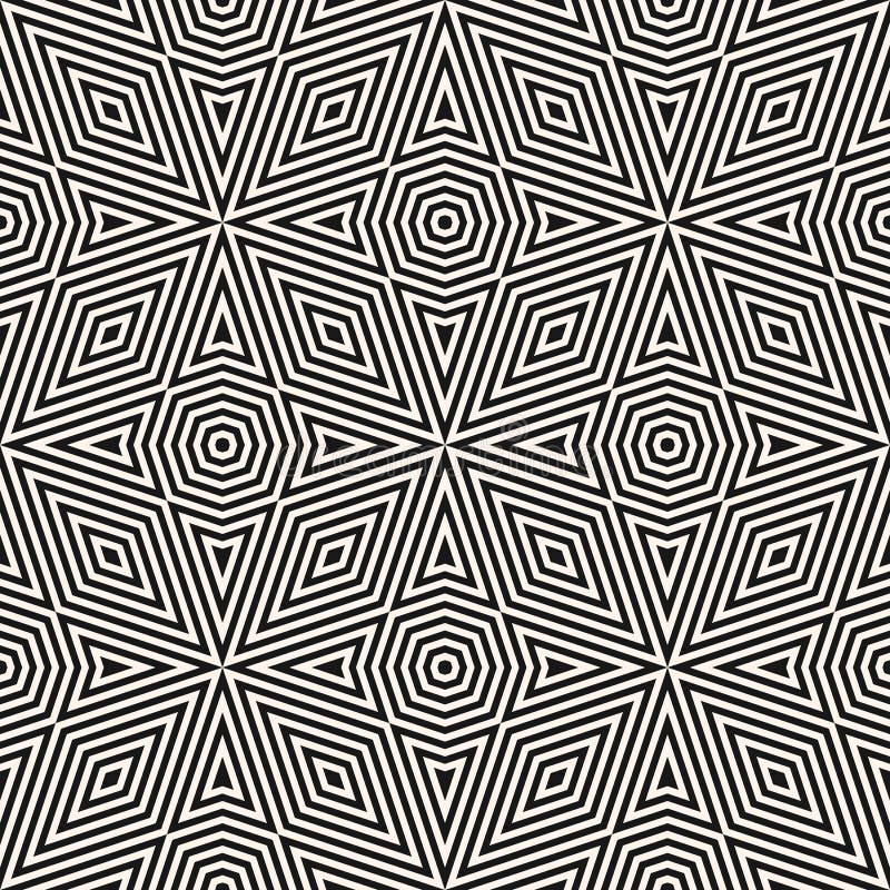 Modern Abstract Monochrome Linear Vector Background With Triangles ...