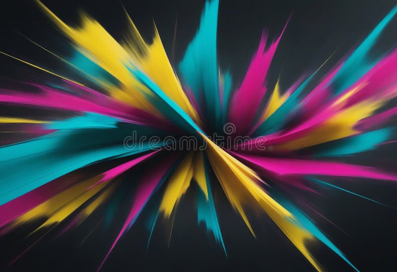 Modern Abstract Motion Banner on Dark Background Stock Illustration ...