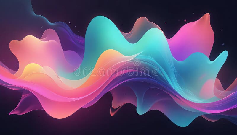 Modern Abstract Motion Banner on Dark Background Stock Illustration ...
