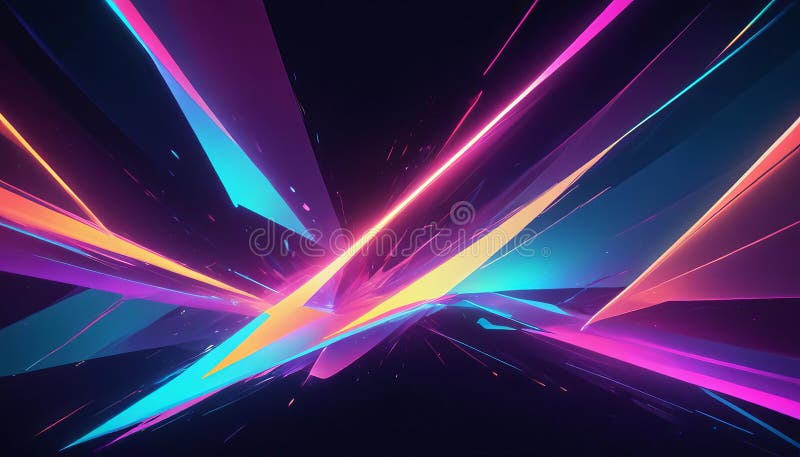 Modern Abstract Motion Banner on Dark Background Stock Illustration ...