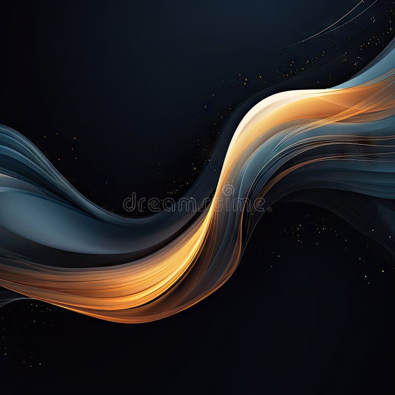Modern Abstract Motion Banner on Dark Background Stock Image - Image of ...