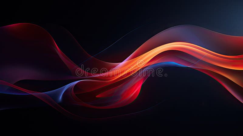Modern Abstract Motion Banner on Dark Background Stock Image - Image of ...