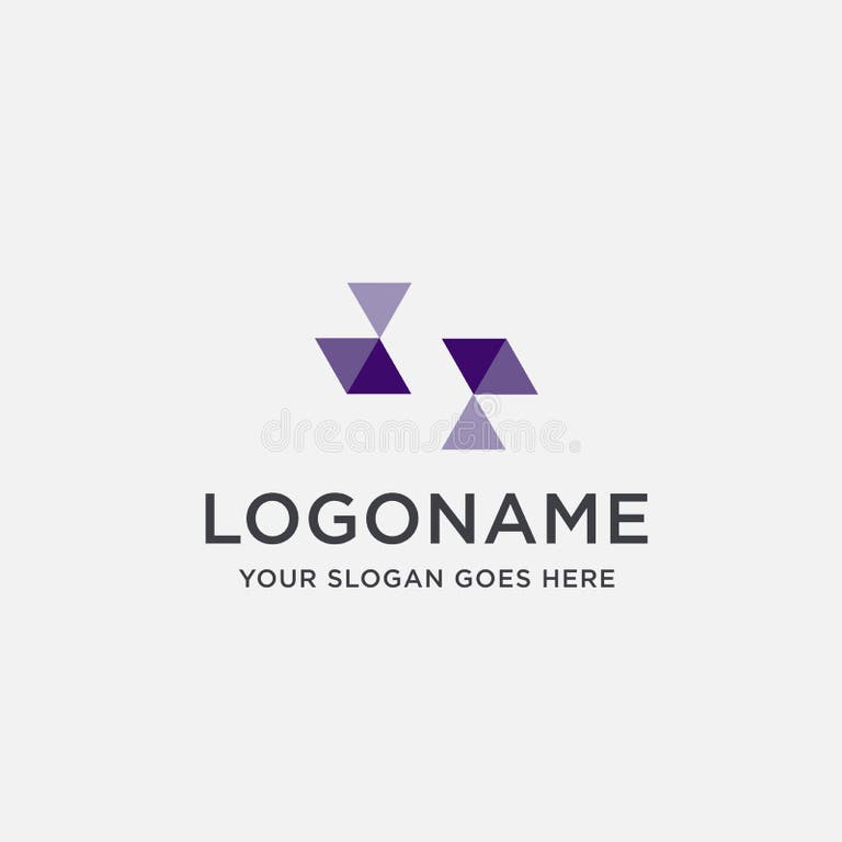 Modern Abstract Negative Space Triangle Letter S Logo Icon Stock Vector ...