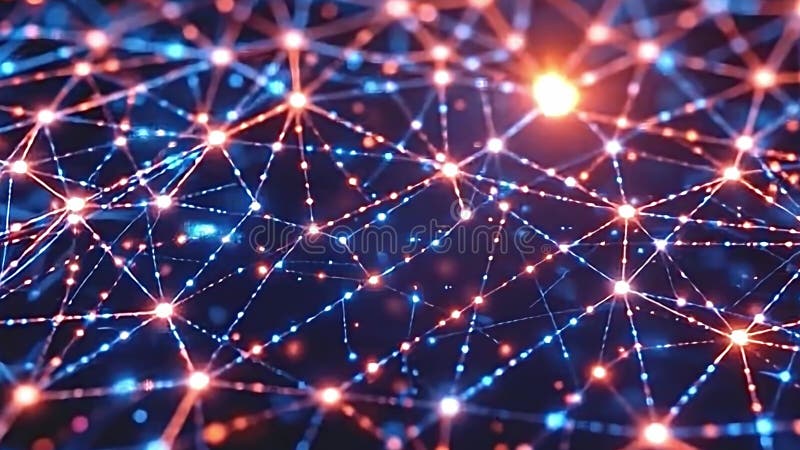 Modern Abstract Net Design Generative AI Stock Video - Video of quality ...