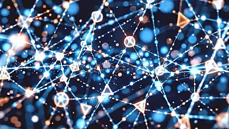 Modern Abstract Net Design Generative AI Stock Footage - Video of ...