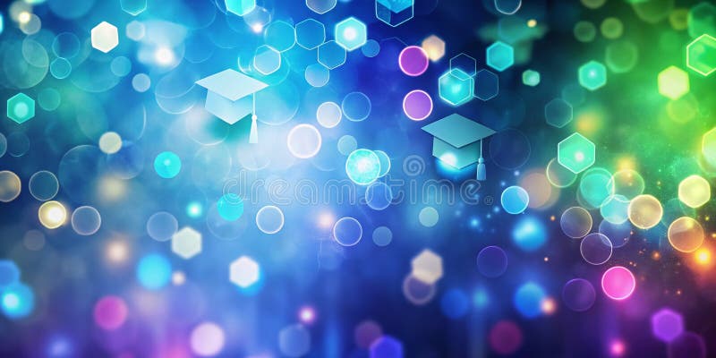 Modern Abstract Online Learning Background Versatile Bokeh Design for ...
