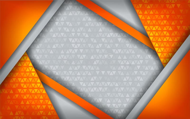Modern Abstract Orange Tech White with Overlap Background Stock Vector ...