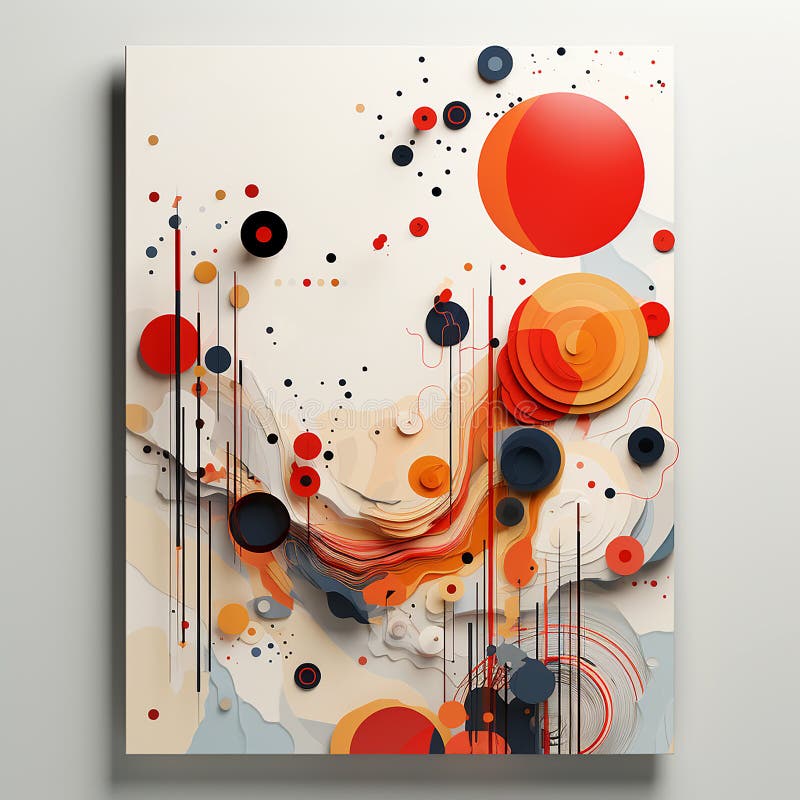 A modern abstract painting stock illustration. Illustration of pattern ...