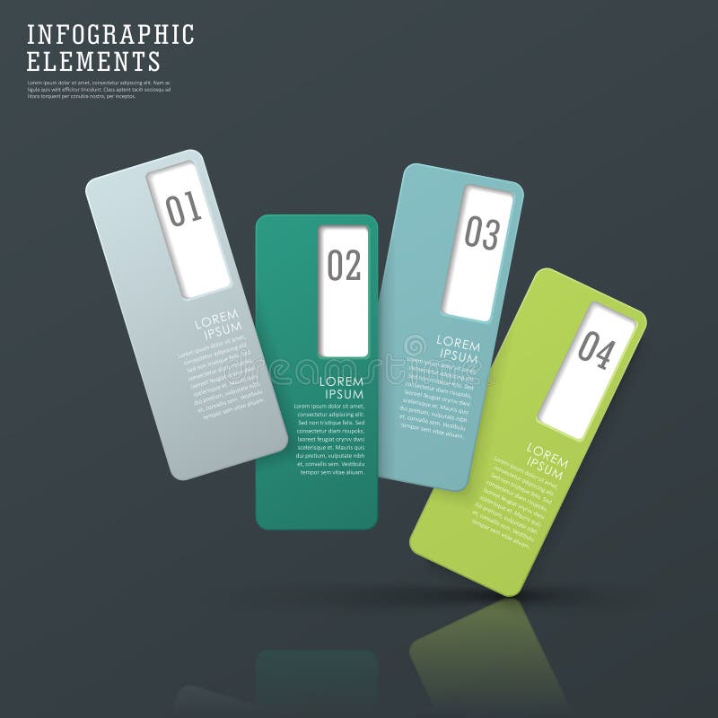 Modern Abstract Paper Tag Infographic Elements Stock Vector ...