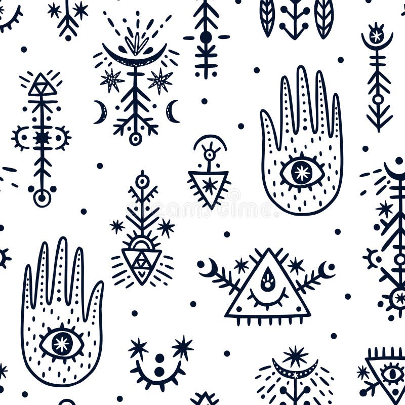 Modern Abstract Pattern Minimal Style Unique Object Stock Illustration ...