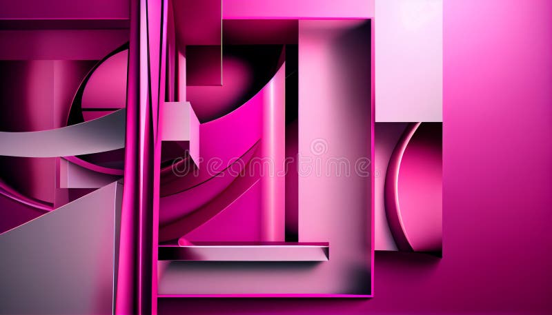 Modern Abstract Pink Background . Generate Ai. Stock Illustration ...