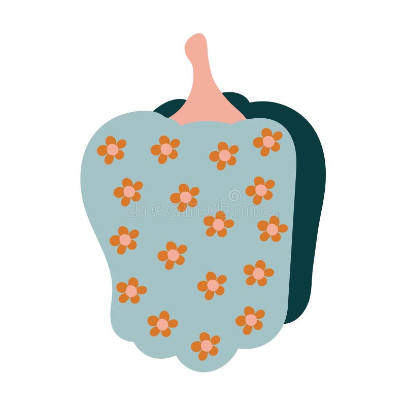 Modern Abstract Pumpkins with Pattern. Clip Art. Vector Illustration ...