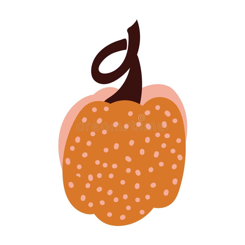 Modern Abstract Pumpkins with Pattern. Clip Art. Vector Illustration ...