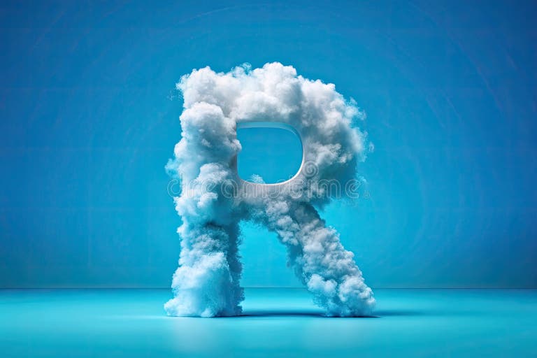 Modern Abstract R Cloud Logo Design a Captivating Lettermark for Data ...