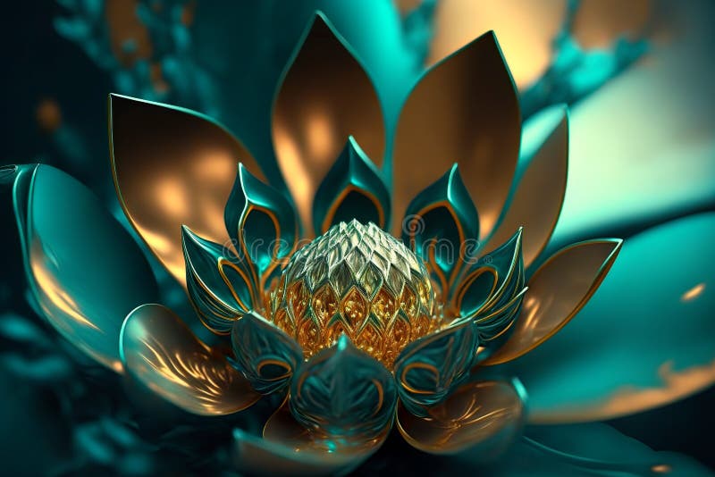 Modern Abstract Realistic Flower on a Background Stock Illustration ...