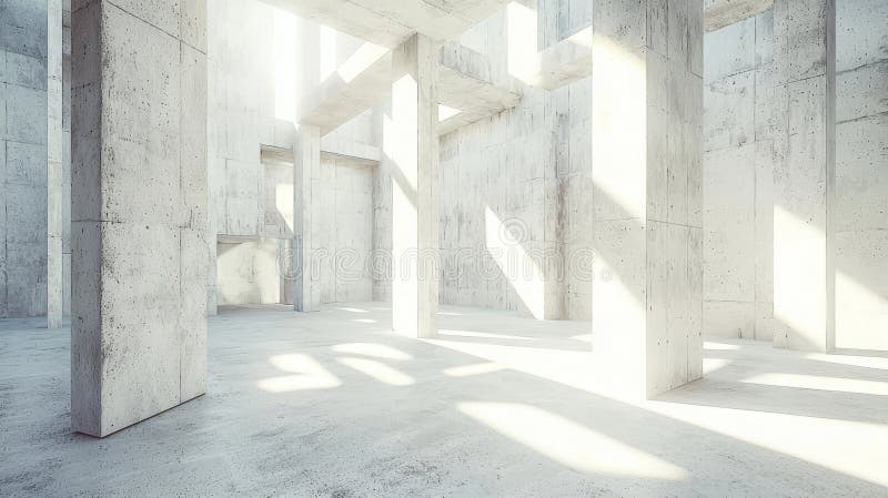 A Modern Abstract Room with a White Wall As a Background, Highlighting ...