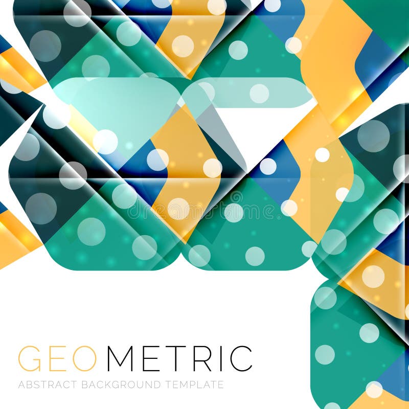 Modern Abstract Round Shapes Background Stock Vector - Illustration of ...