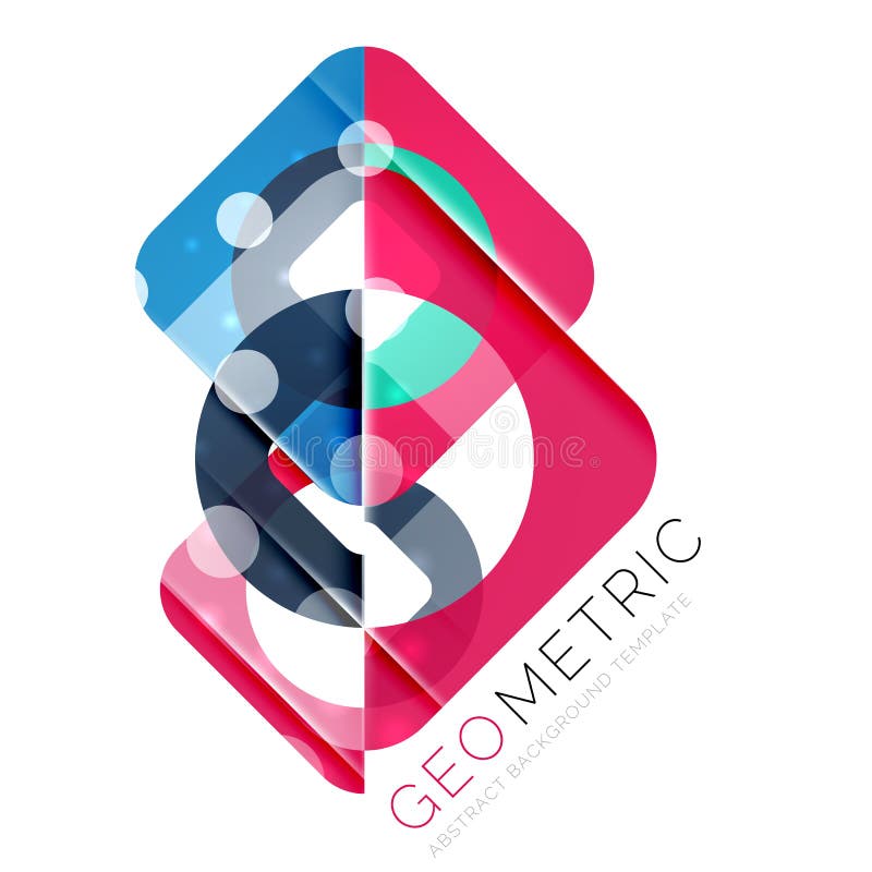 Modern Abstract Round Shapes Background Stock Vector - Illustration of ...