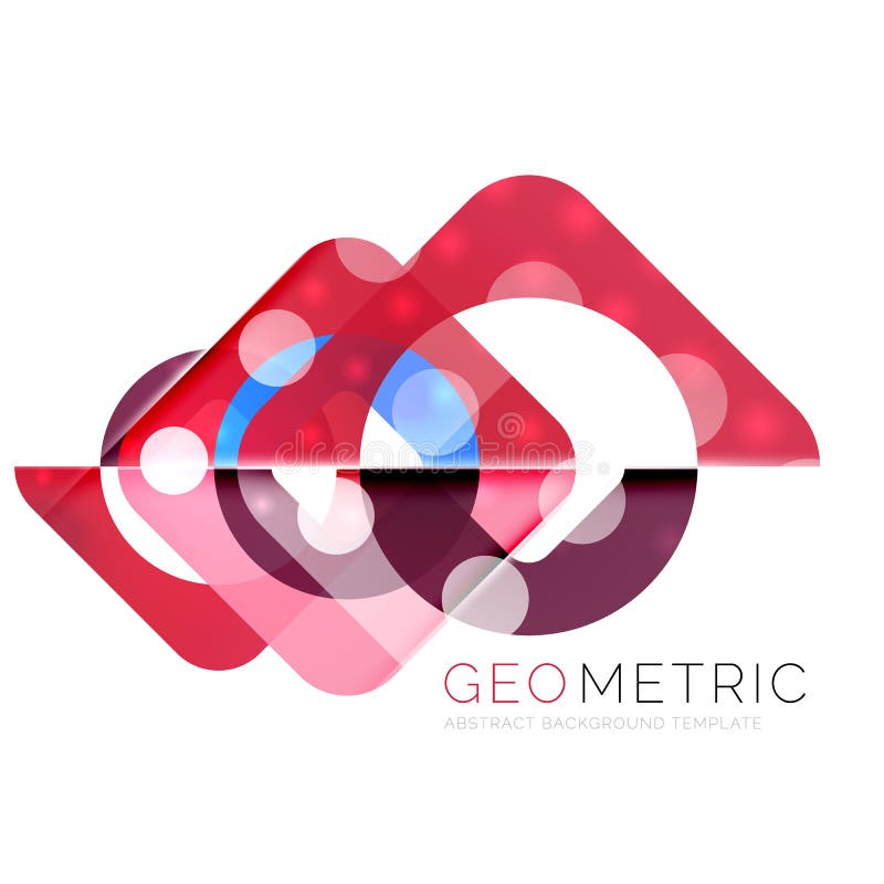 Modern Abstract Round Shapes Background Stock Vector - Illustration of ...