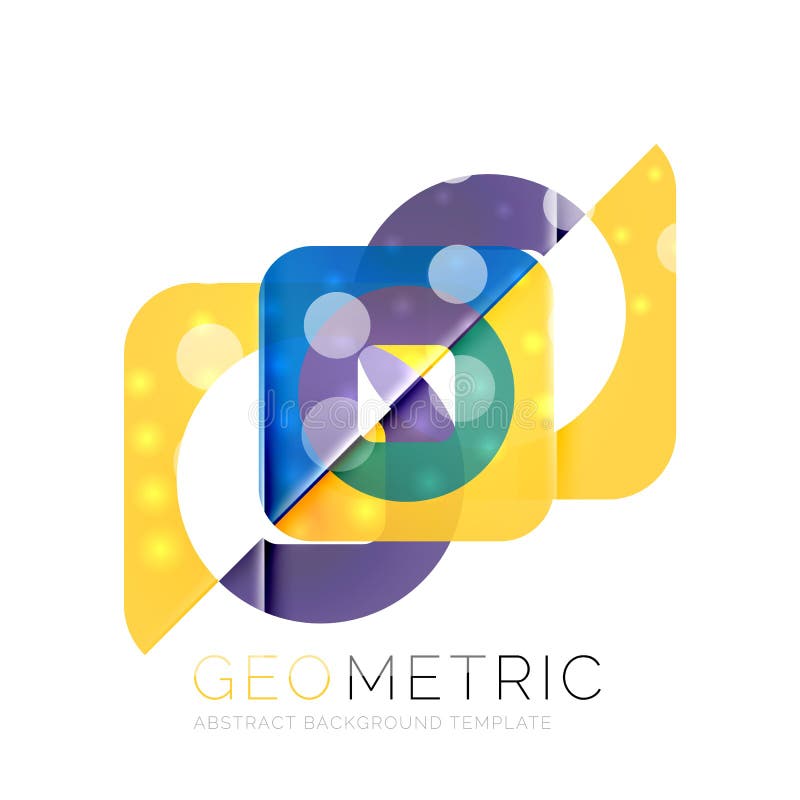 Modern Abstract Round Shapes Background Stock Vector - Illustration of ...