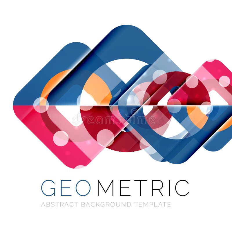 Modern Abstract Round Shapes Background Stock Vector - Illustration of ...