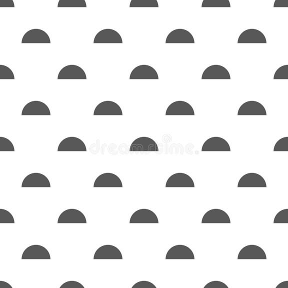 Modern Abstract Seamless Geometric Pattern with Semicircles Stock Illustration - Illustration of ...