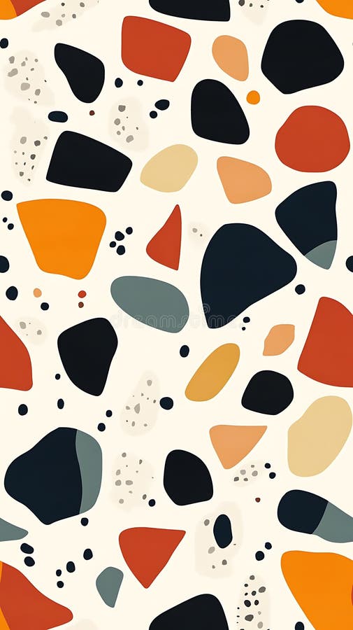 Modern Abstract Seamless Repeat Pattern with Bold Colors and Shapes ...