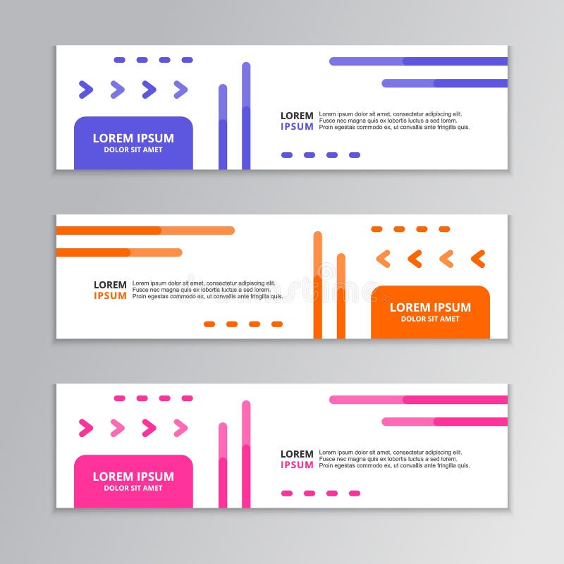 Business Banner Template with Colorful Wavy Background, Layout ...