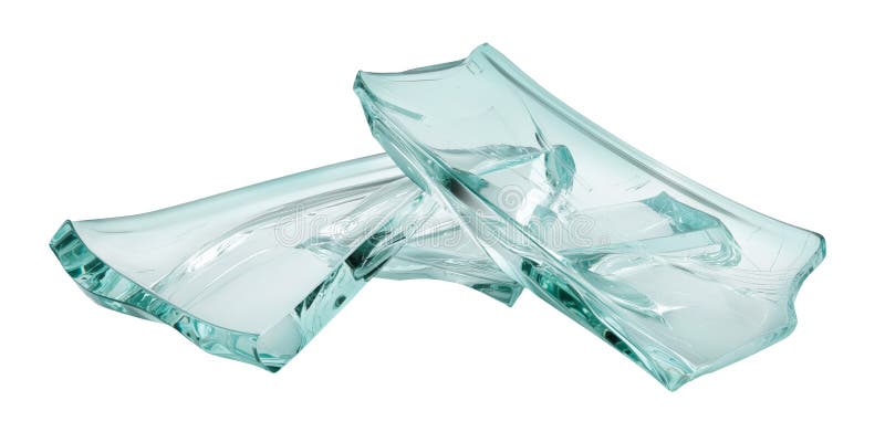 Modern Abstract Shards of Translucent Glass with Angular Edges Stock ...