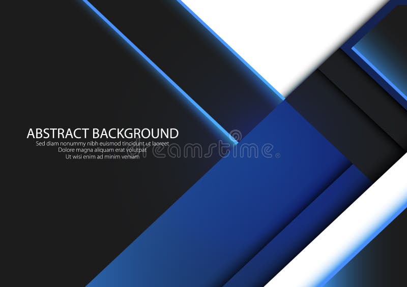 Modern Abstract Side Line Blue Color Shape. Design Graphic Vector Stock ...
