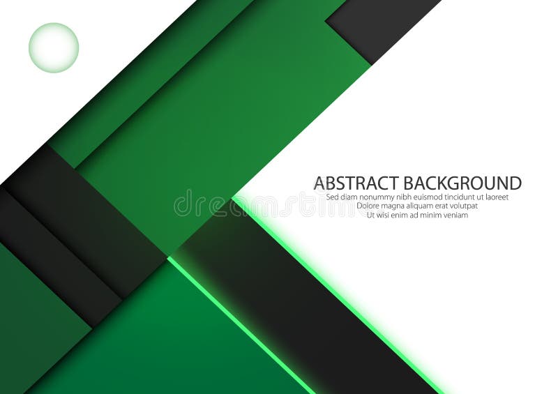 Modern Abstract Side Line Green Color Shape. Design Graphic Vector ...