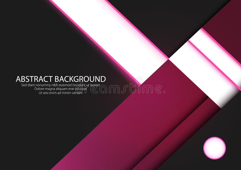 Modern Abstract Side Line Magenta Color Shape. Design Graphic Vector ...