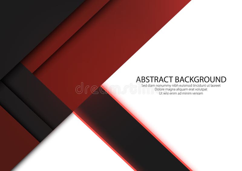 Modern Abstract Side Line Red Color Shape. Design Graphic Vector Stock ...