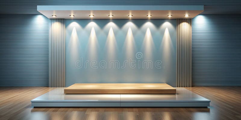 Modern Abstract Simple Display Stage Background Generative by AI Stock ...