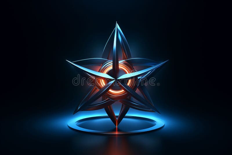 Modern and Abstract Star Logo Design with a Stock Illustration ...