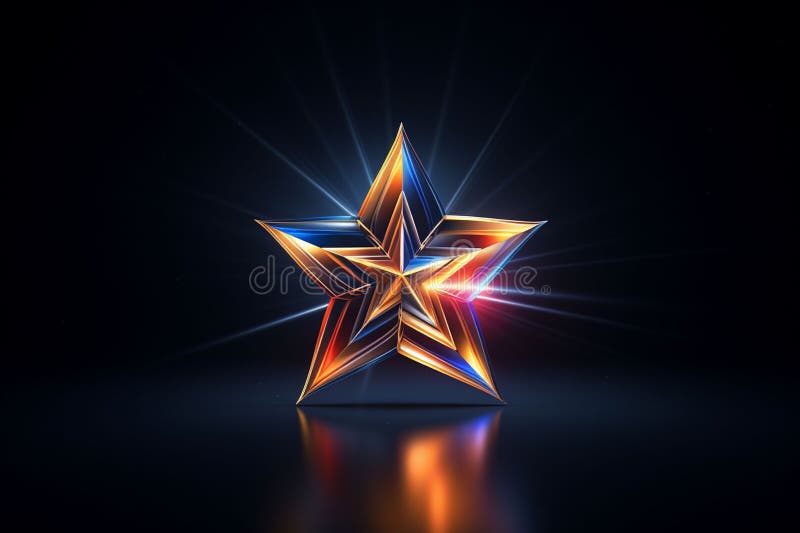 Modern and Abstract Star Logo Design with Stock Illustration ...