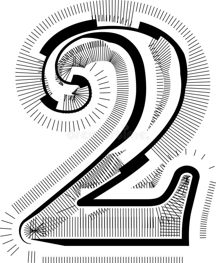 Modern Abstract Striped Design with Lines Number 2 Stock Vector ...