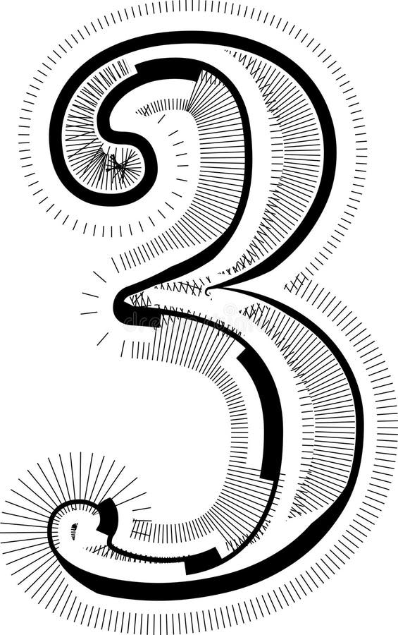 Modern Abstract Striped Design with Lines Number 3 Stock Vector ...