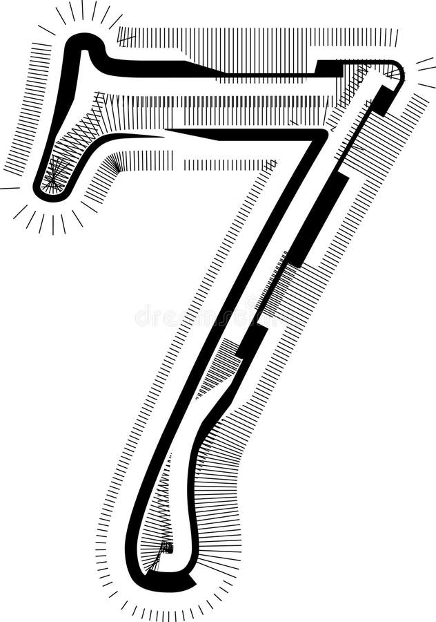 Modern Abstract Striped Design with Lines Number 7 Stock Vector ...