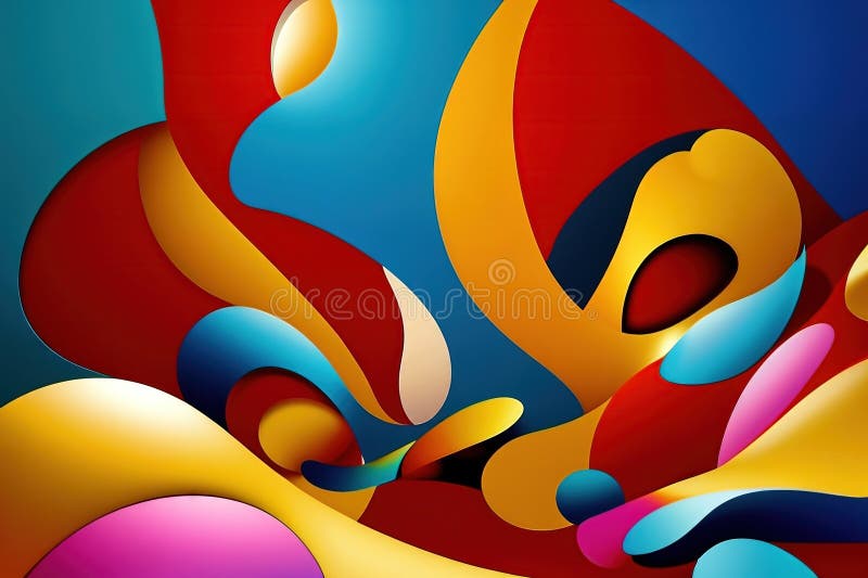 Modern Abstract Surrealist Background Stock Illustration - Illustration ...