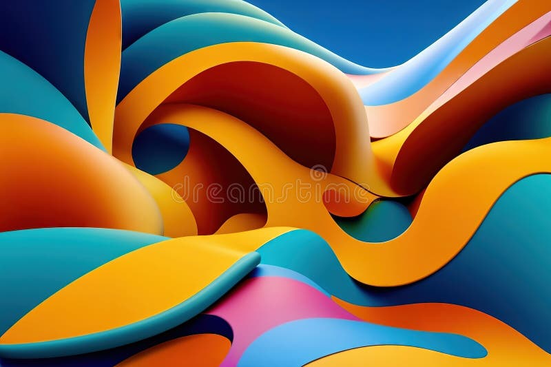 Modern Abstract Surrealist Background Stock Illustration - Illustration ...